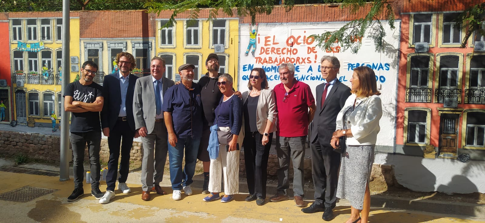 UGT | UGT rinde homenaje a las trabajadoras y trabajadores mediante un mural